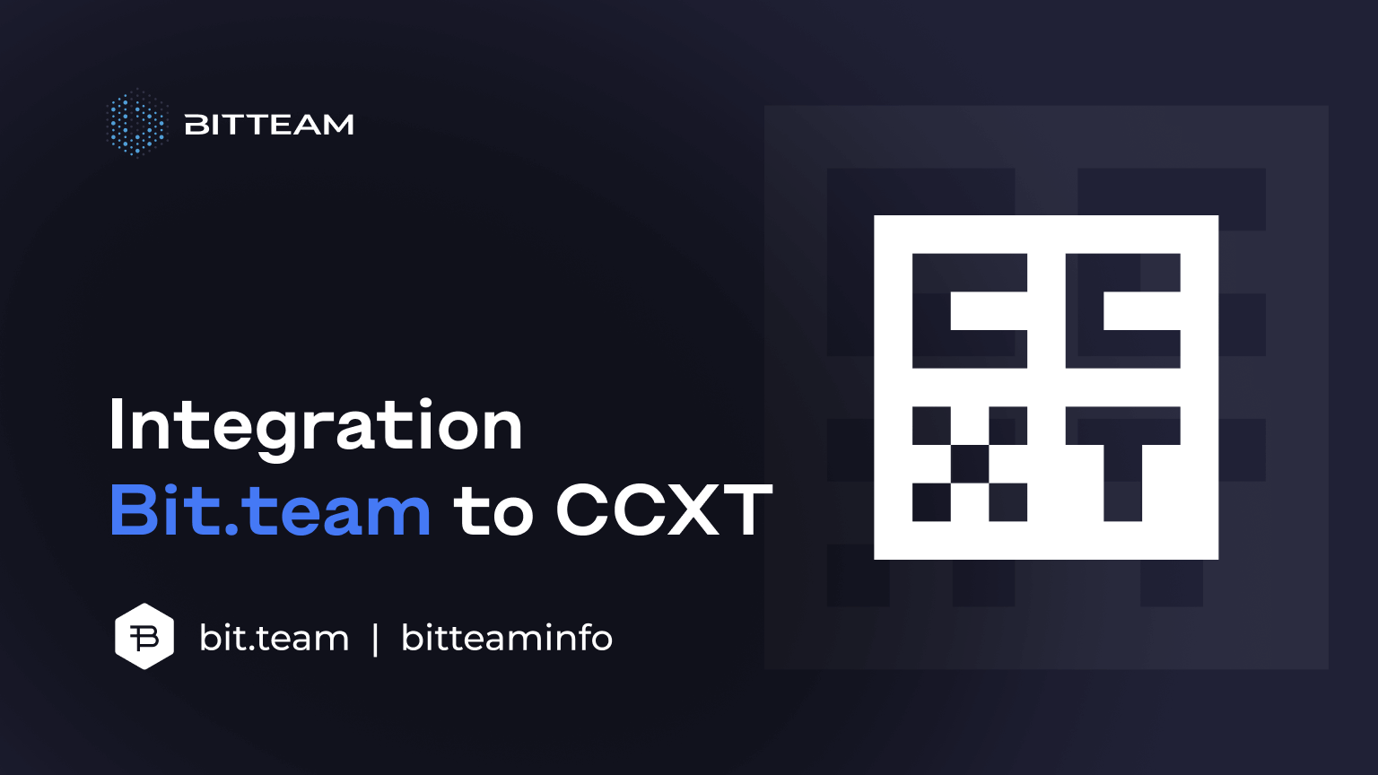 Integrating Bit.team into CCXT - Bit.Team